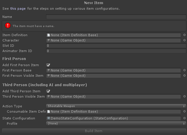 Item Creation - Opsive