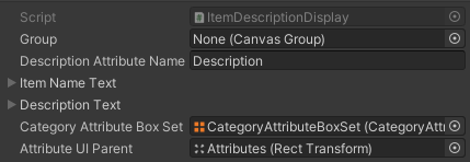 Item Description | Opsive