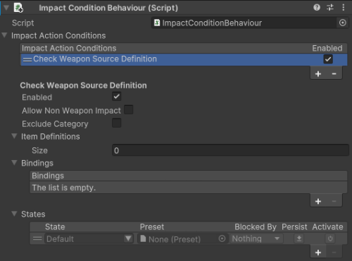 Impact Action Conditions - Opsive